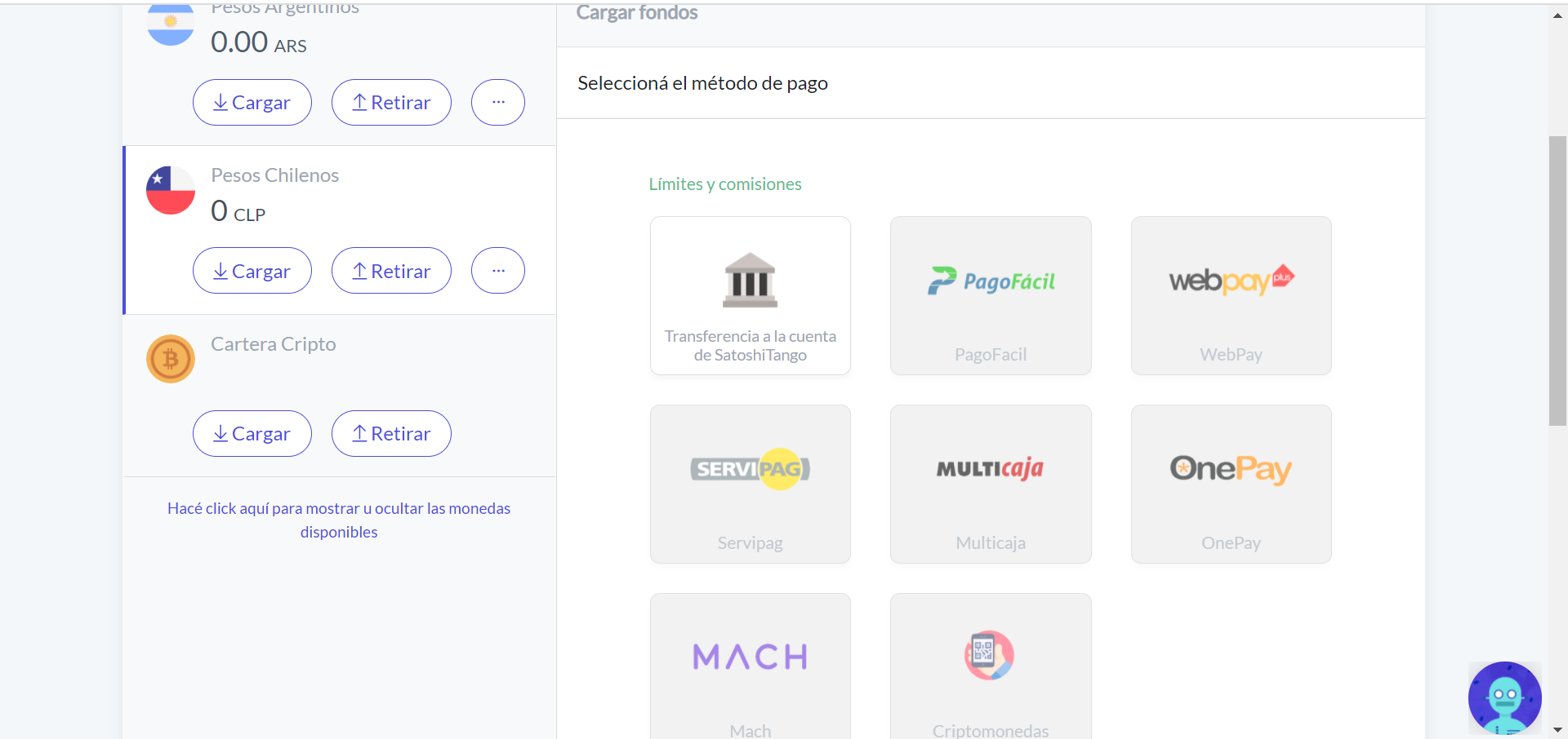 Cómo cargar dinero desde Chile - Satoshi Tango - Blog